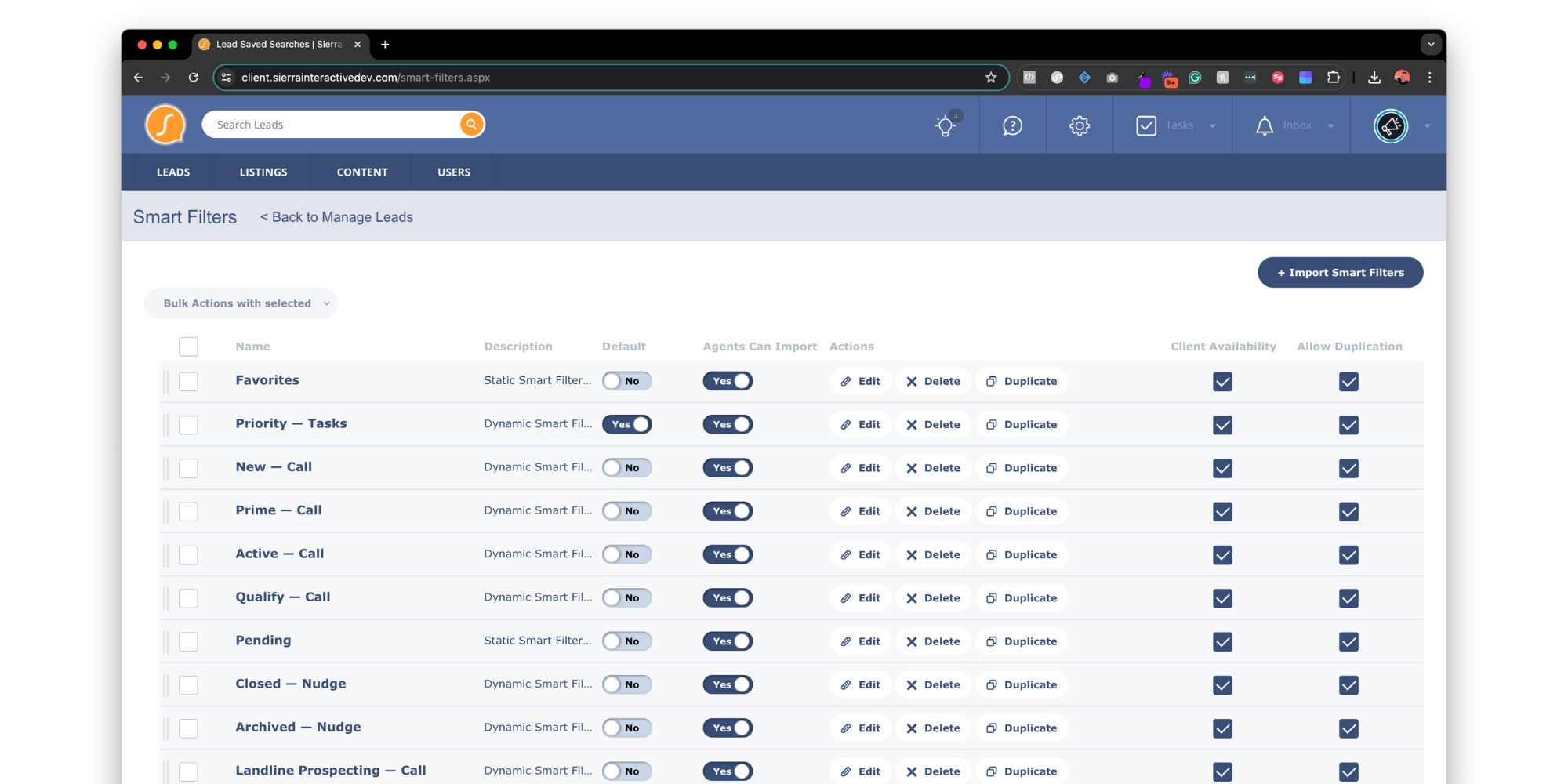 Sierra Interactive Integration