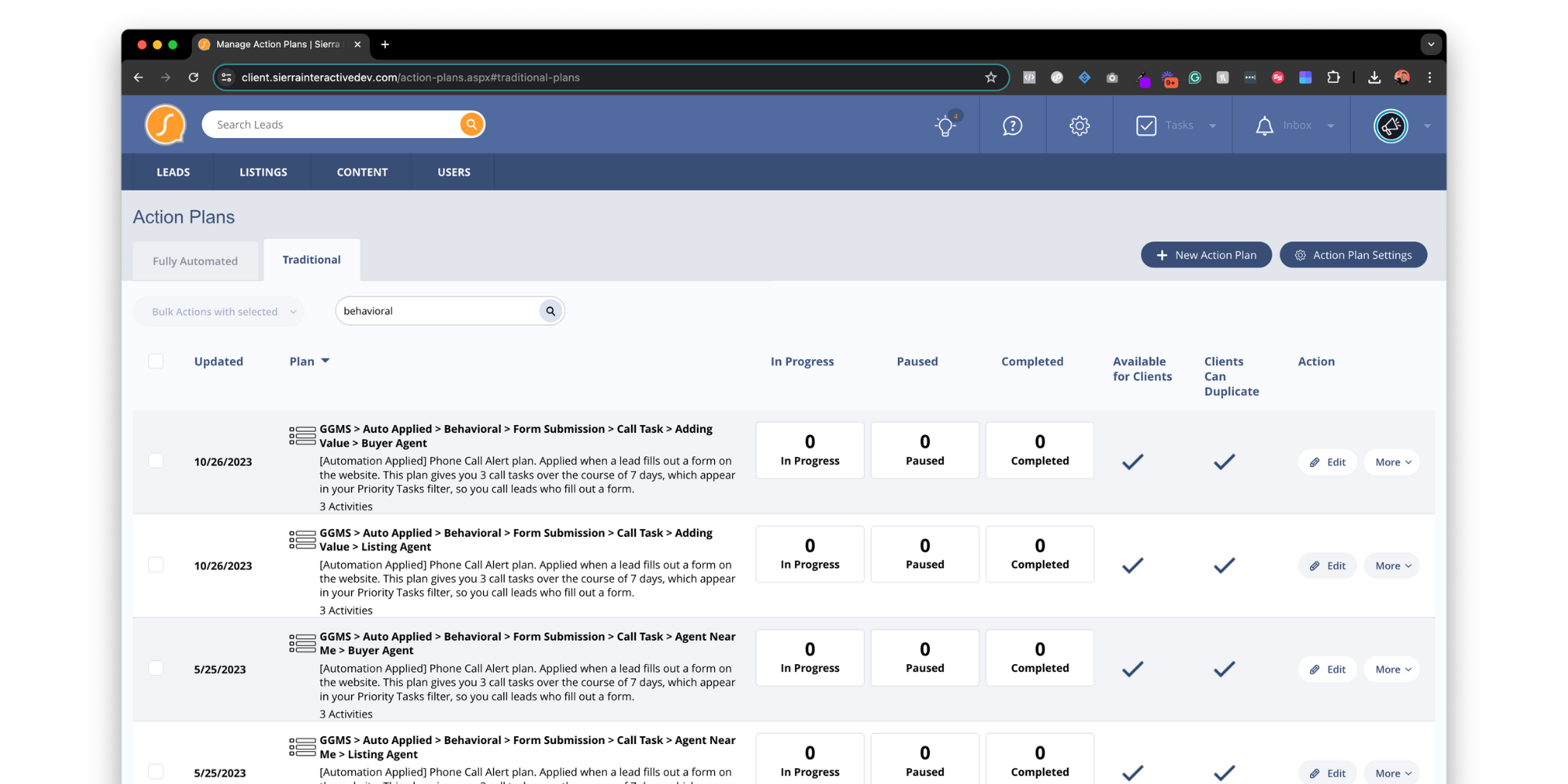 Sierra Interactive Integration