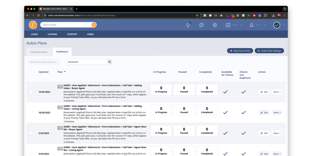 Sierra Interactive Integration
